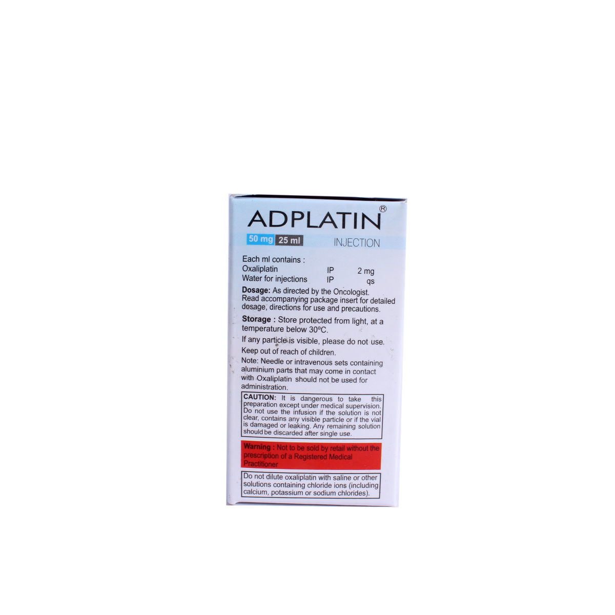 Adplatin Inj - 50Mg/25Ml Price, Uses, Side Effects, Composition ...
