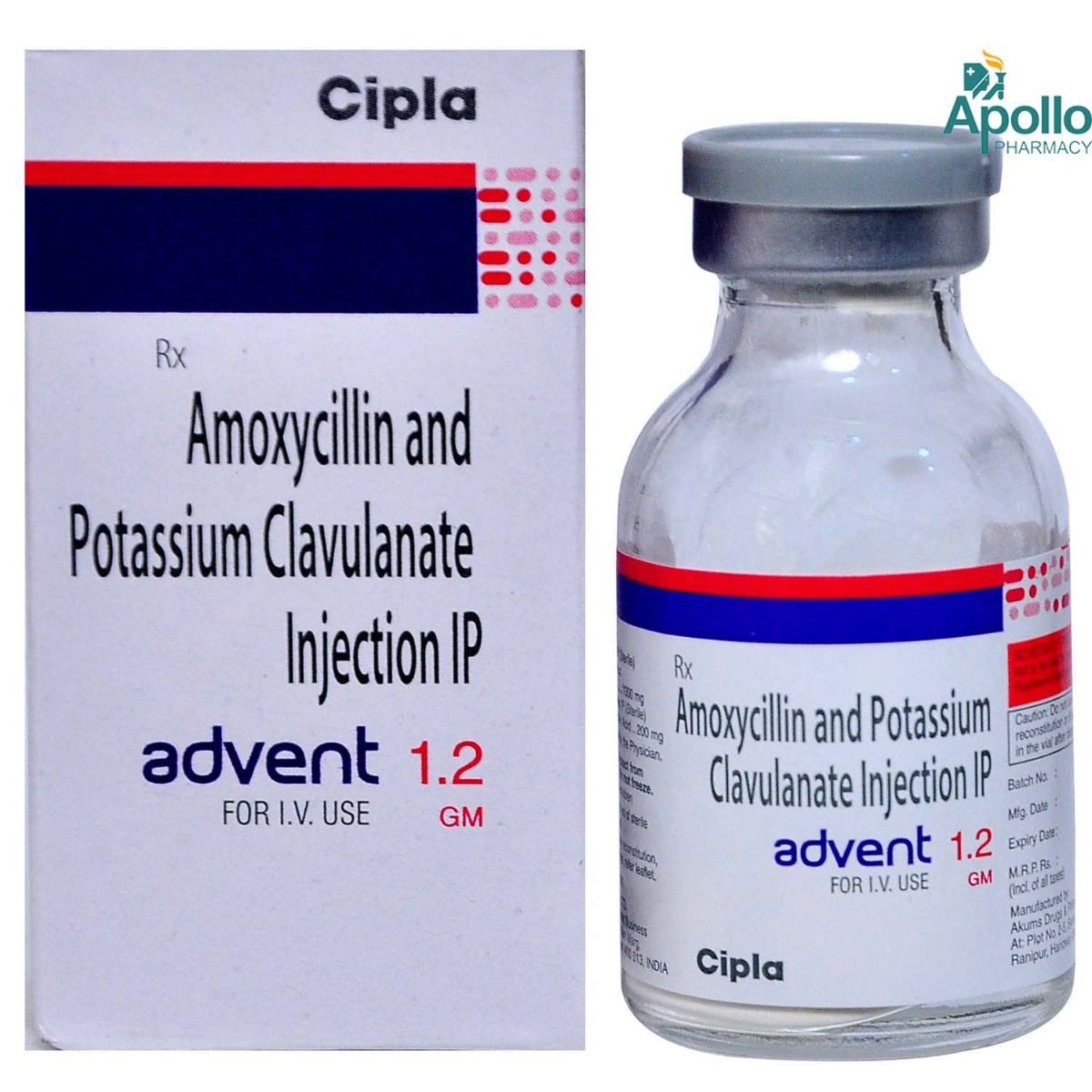 Advent 1.2 gm Injection 1's Price, Uses, Side Effects, Composition ...