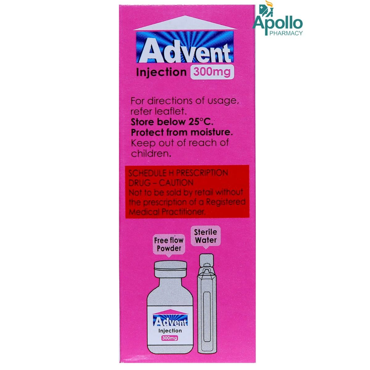 ADVENT 300MG INJECTION Price, Uses, Side Effects, Composition - Apollo ...