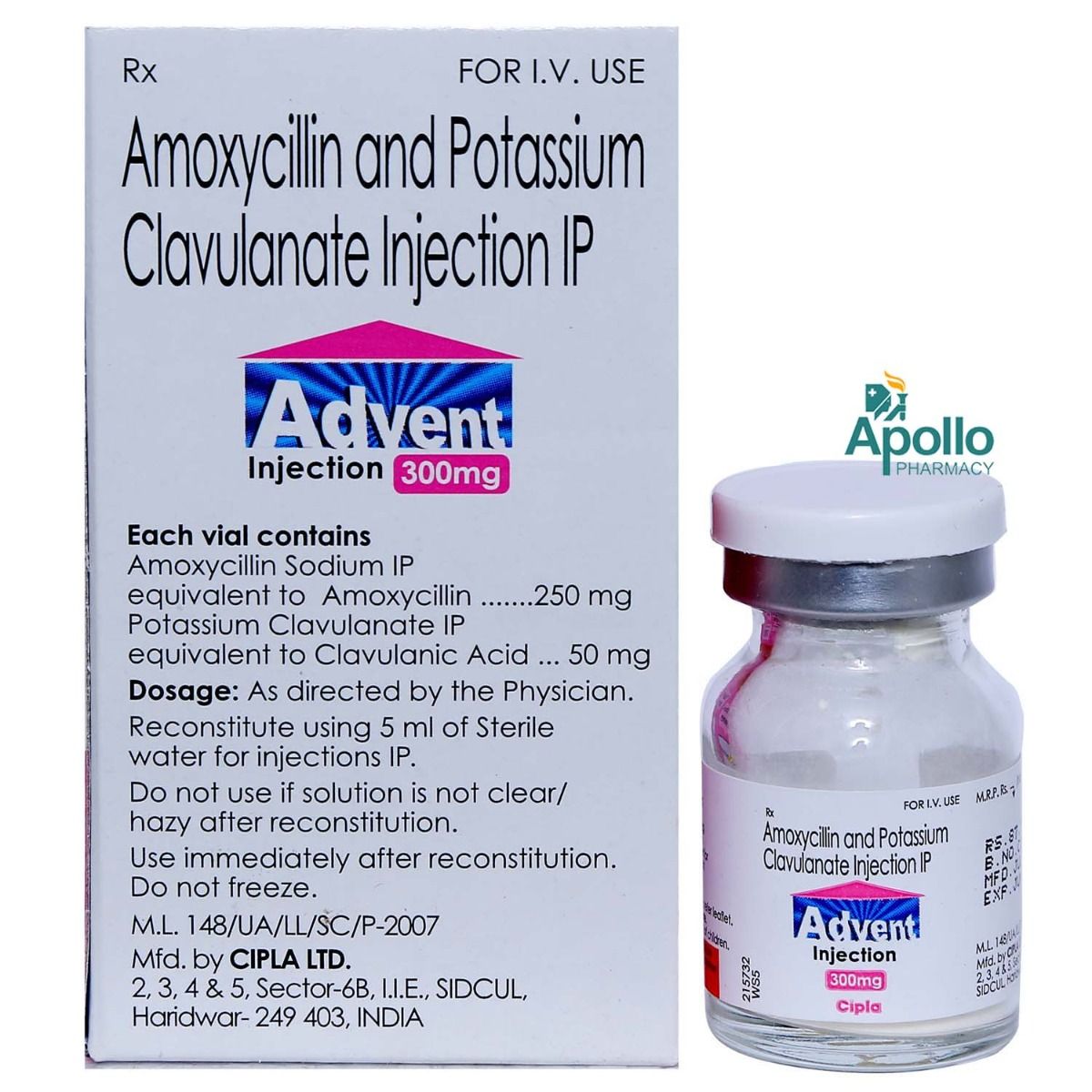 ADVENT 300MG INJECTION Price, Uses, Side Effects, Composition - Apollo ...