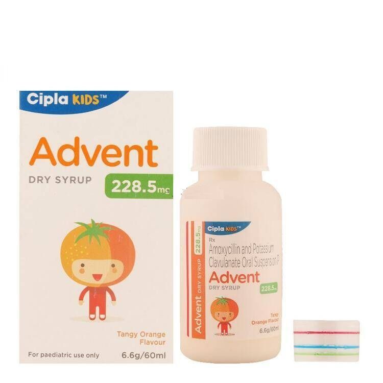 Advent 228.5 mg Syrup 60 ml Price, Uses, Side Effects, Composition ...