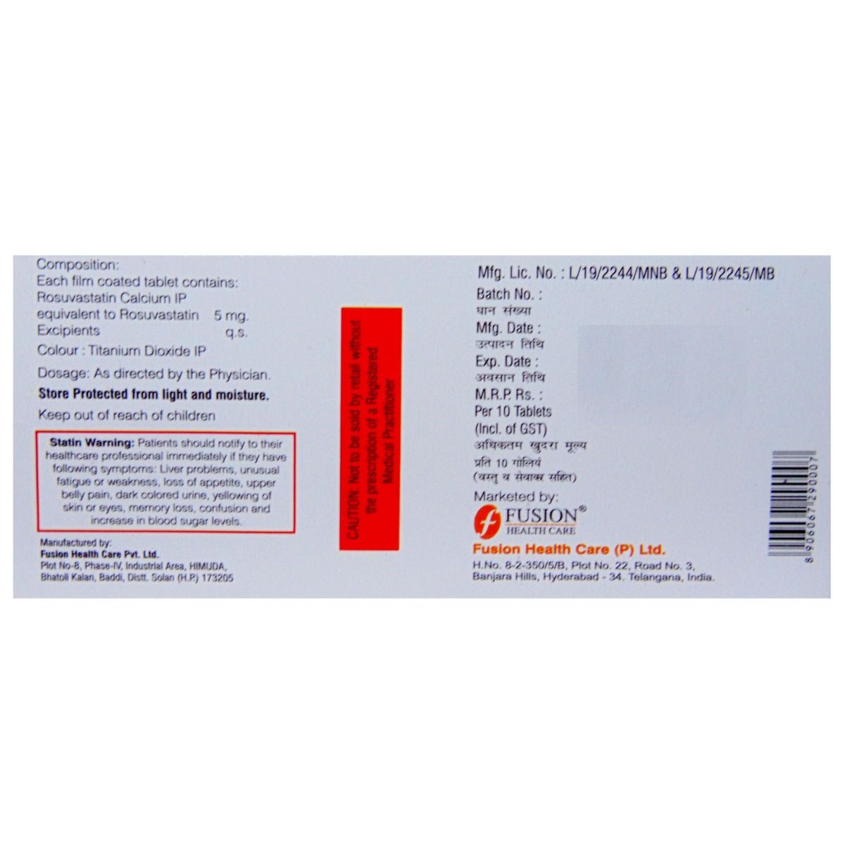 Advastat 5 Tablet 10's Price, Uses, Side Effects, Composition - Apollo ...