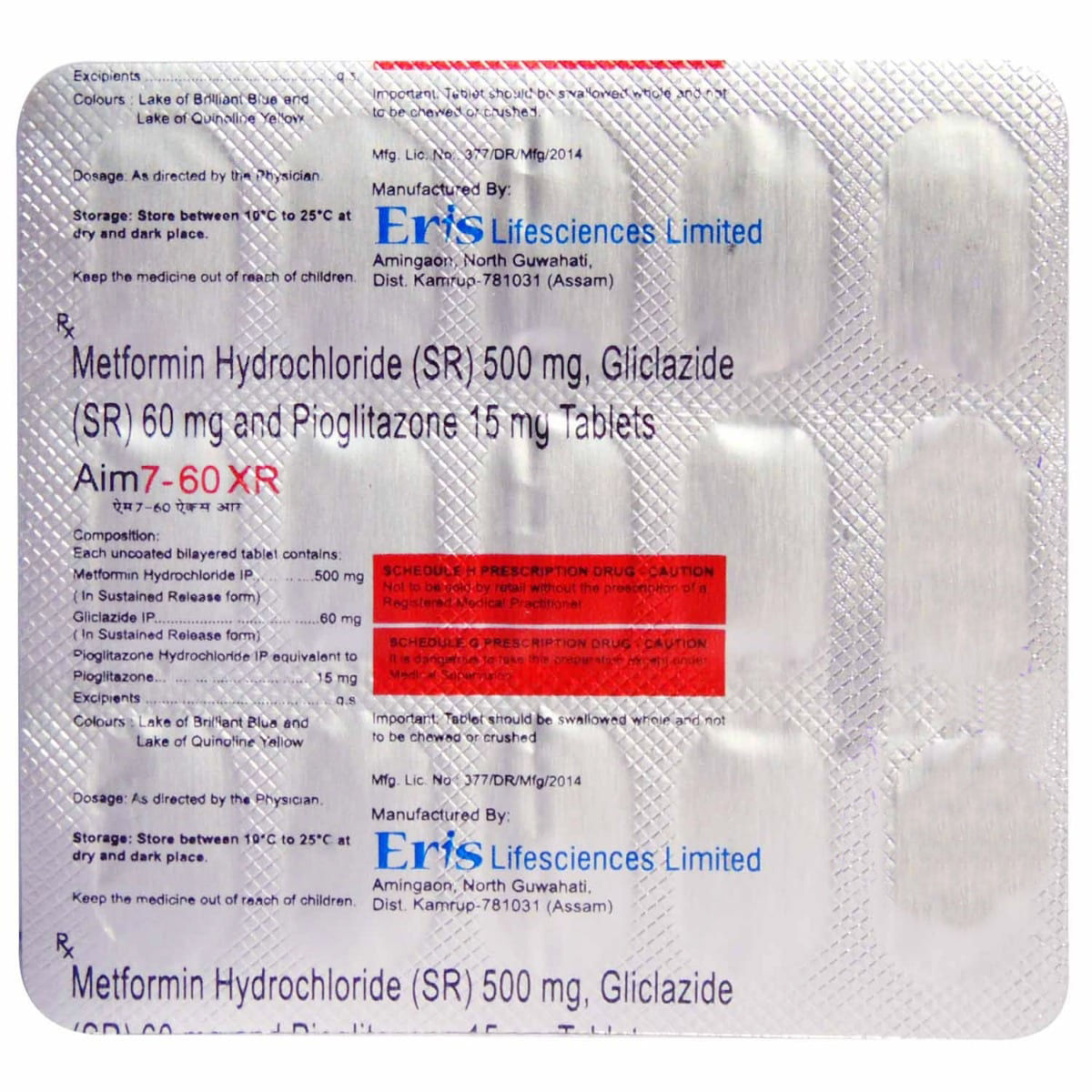Aim7-60 XR Tablet 15's Price, Uses, Side Effects, Composition - Apollo ...