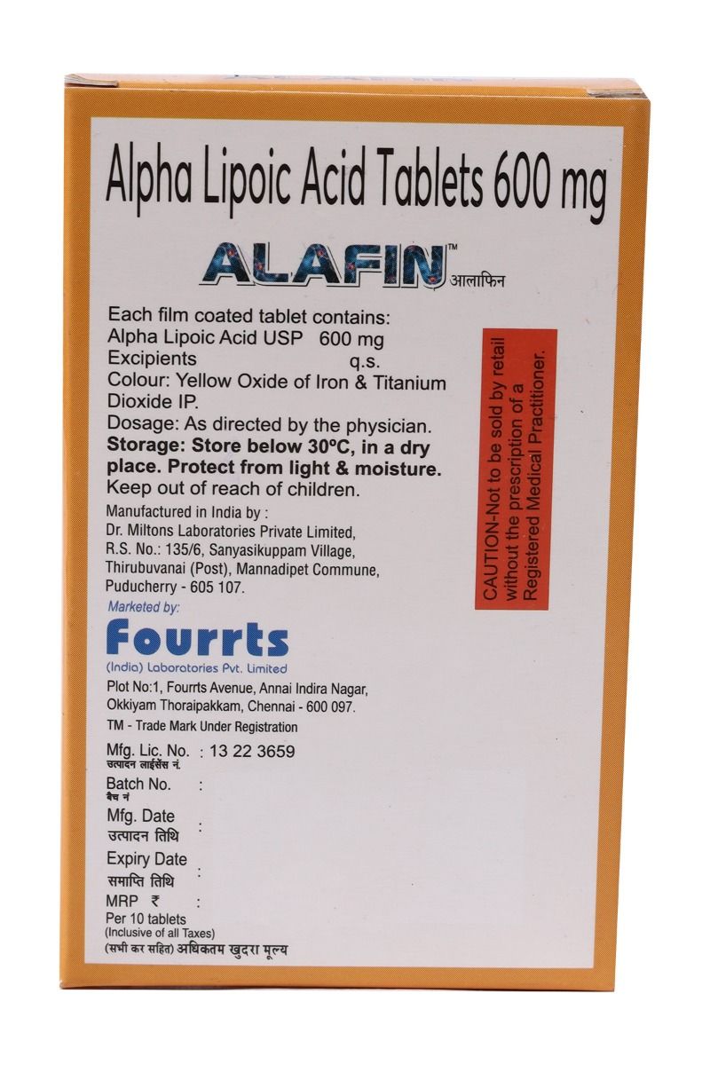 Alafin Tablet 10's Price, Uses, Side Effects, Composition - Apollo Pharmacy