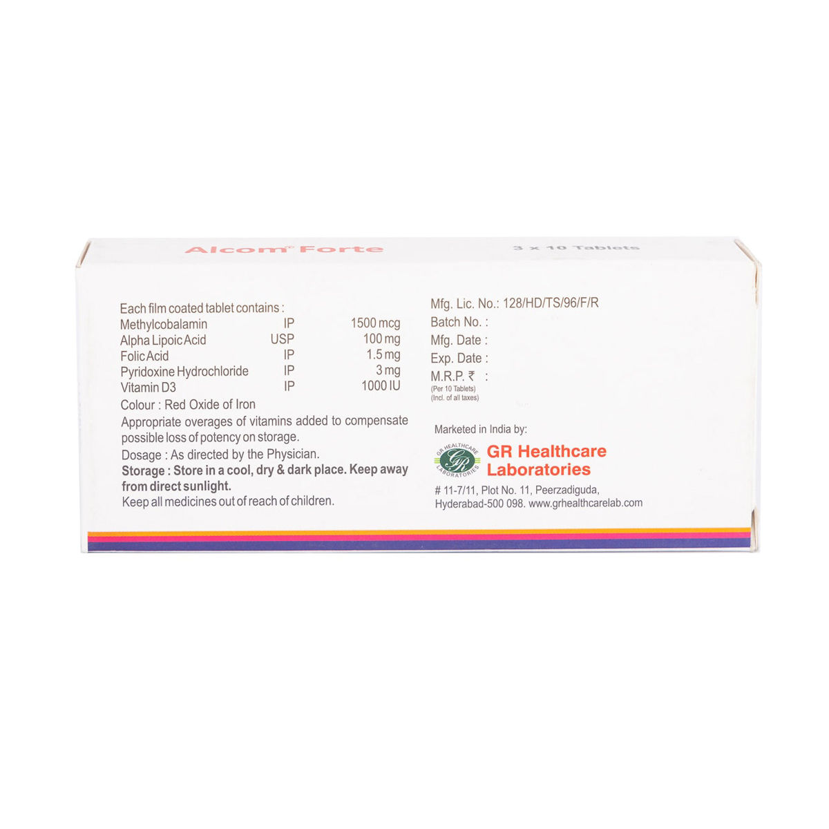 Alcom Forte Tablet 10's Price, Uses, Side Effects, Composition - Apollo ...