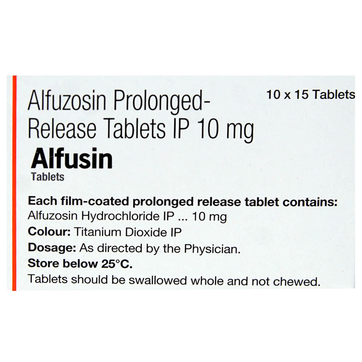 Alfusin Tablet 15's Price, Uses, Side Effects, Composition - Apollo ...