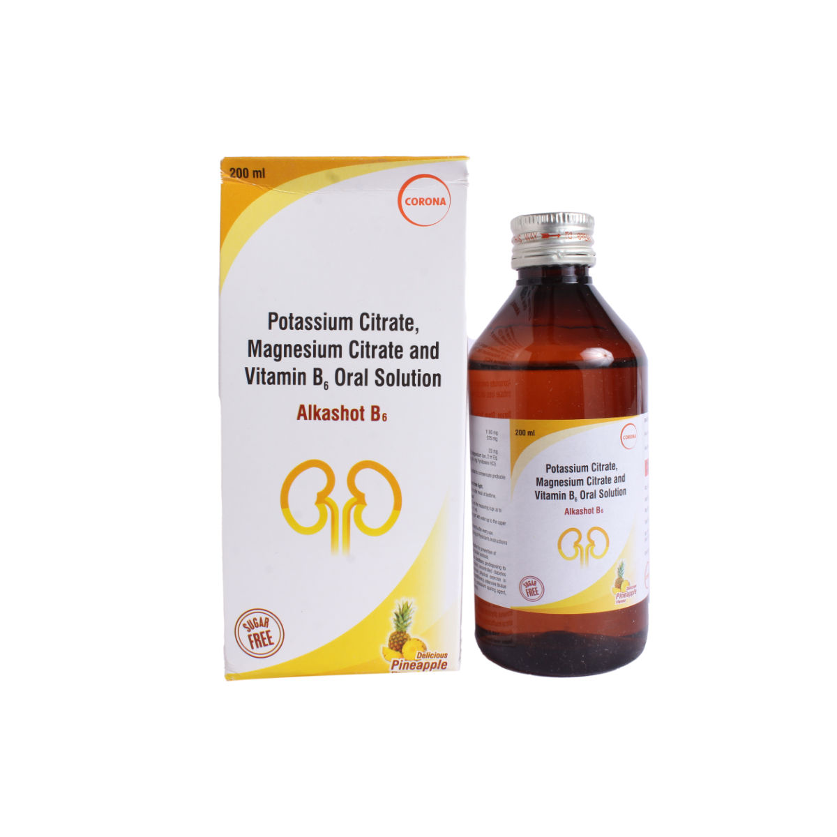 Alkashot B6 Oral Solution Delicious Pineapple Sugar Free 200 ml Price ...