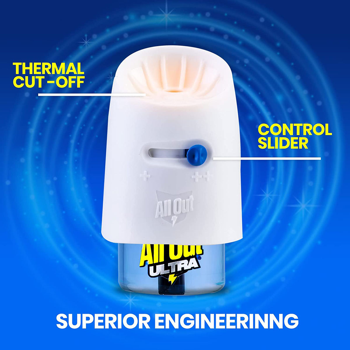 All Out Ultra Power+ Slider Mosquito Repellent Refill With Machine, 1 ...