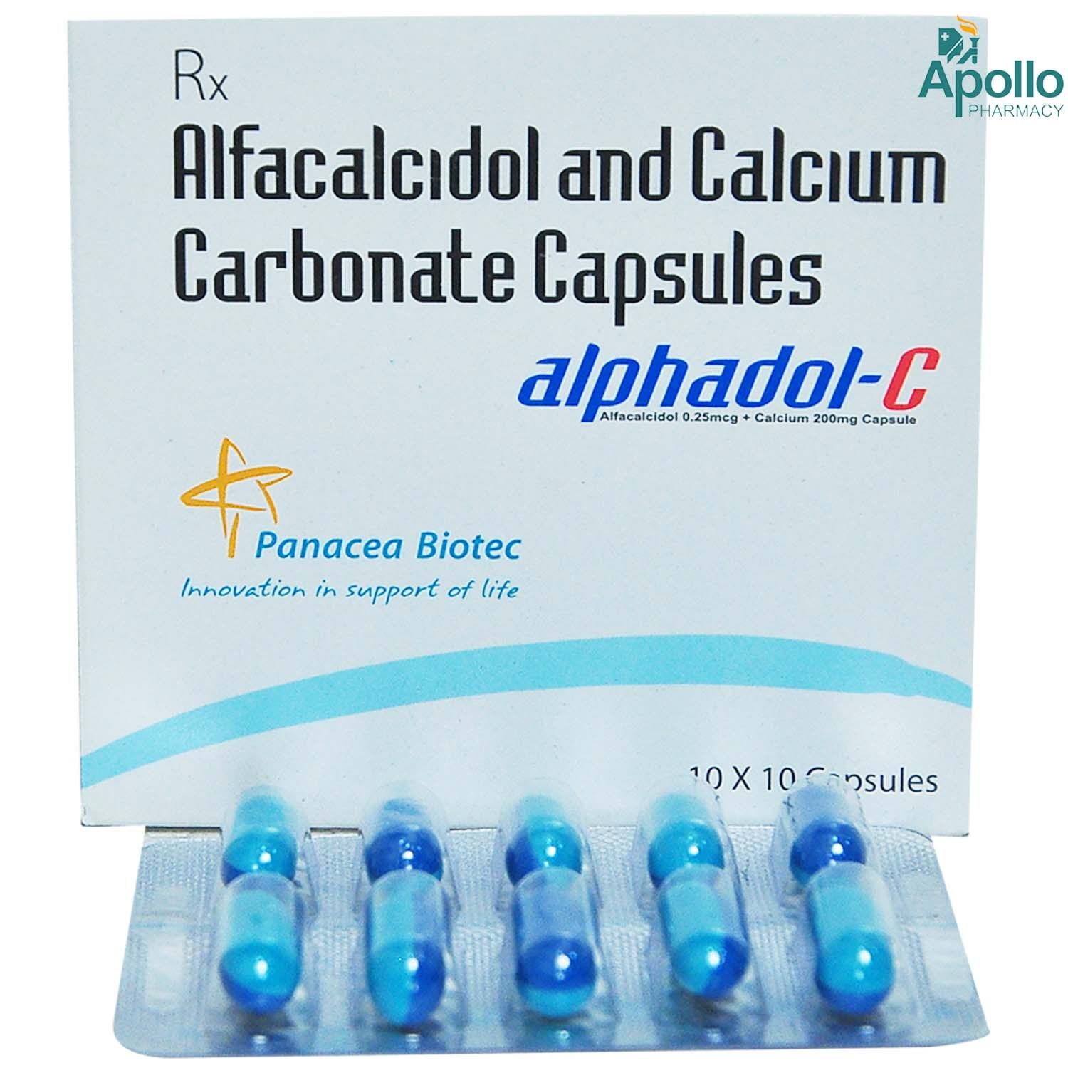 ALPHADOL C CAPSULE Price, Uses, Side Effects, Composition - Apollo Pharmacy