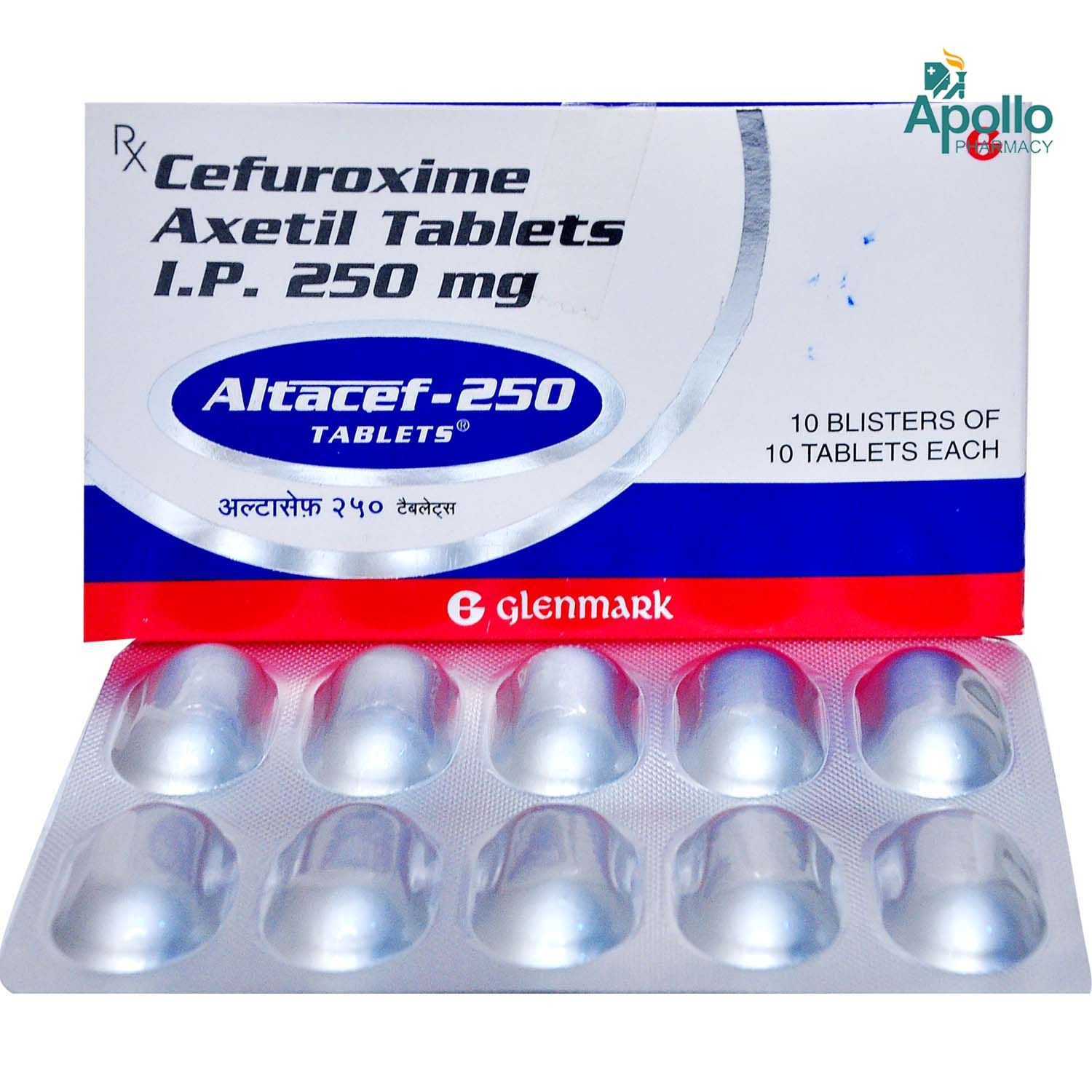 Altacef-250 Tablet 10's Price, Uses, Side Effects, Composition - Apollo ...
