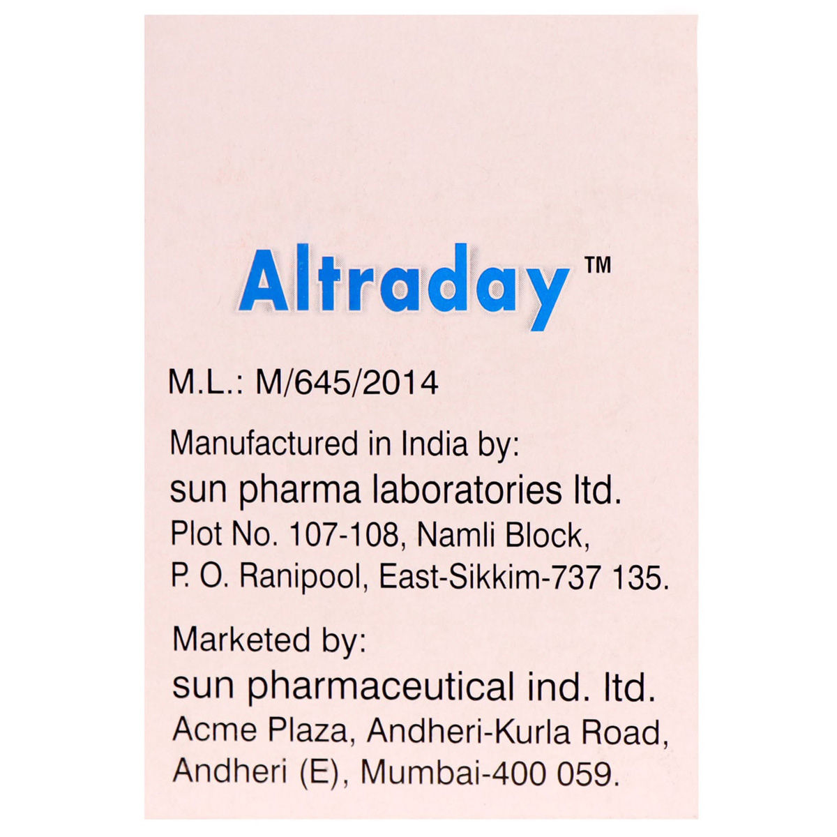 Altraday Capsule 10's Price, Uses, Side Effects, Composition - Apollo ...
