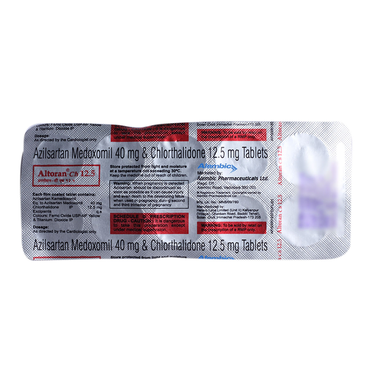 Altoran-Ch 12.5 Tablet 10's Price, Uses, Side Effects, Composition ...