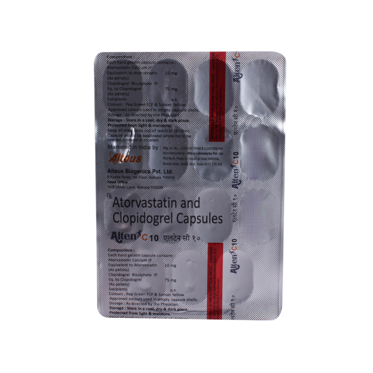 Alten C 10 Capsule 15'S Price, Uses, Side Effects, Composition - Apollo ...
