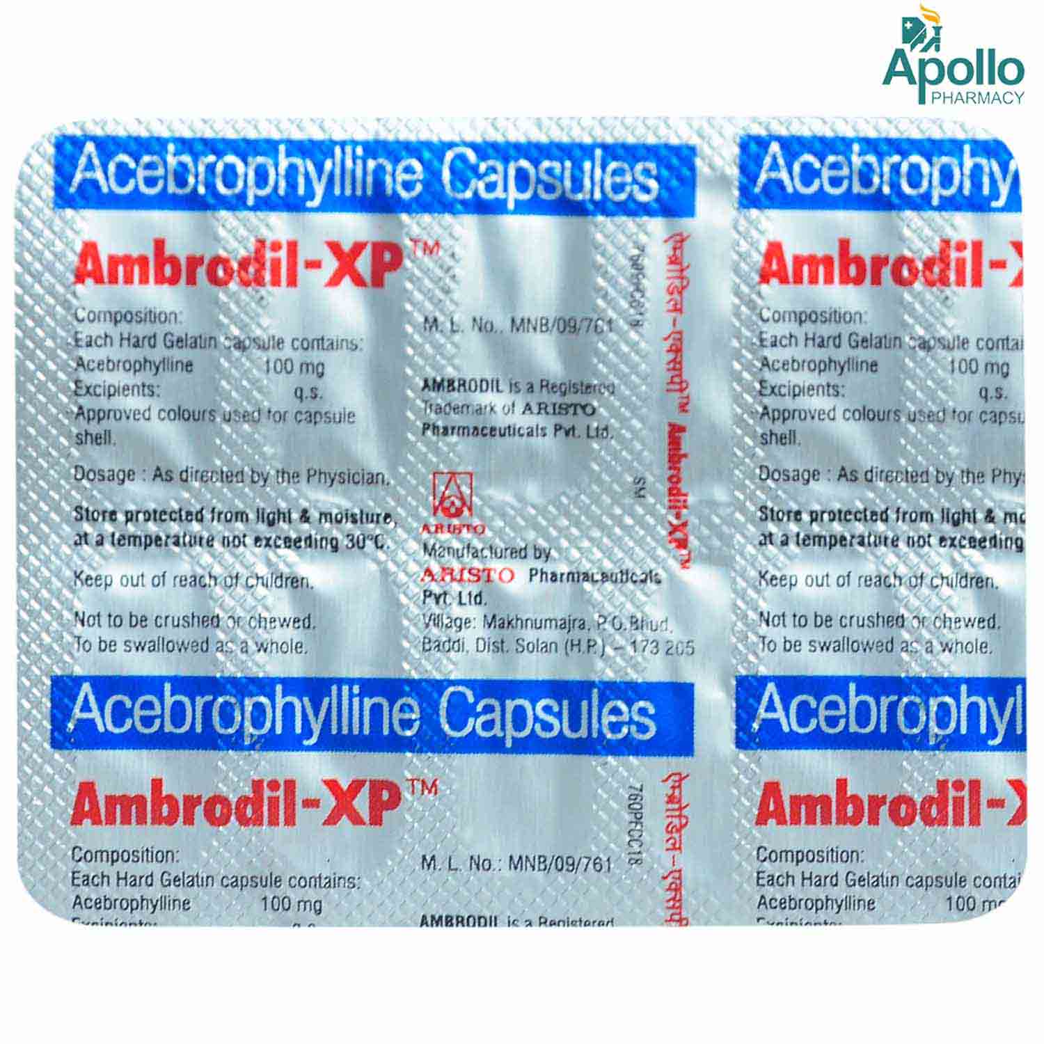 Ambrodil XP Capsule 10's Price, Uses, Side Effects, Composition ...