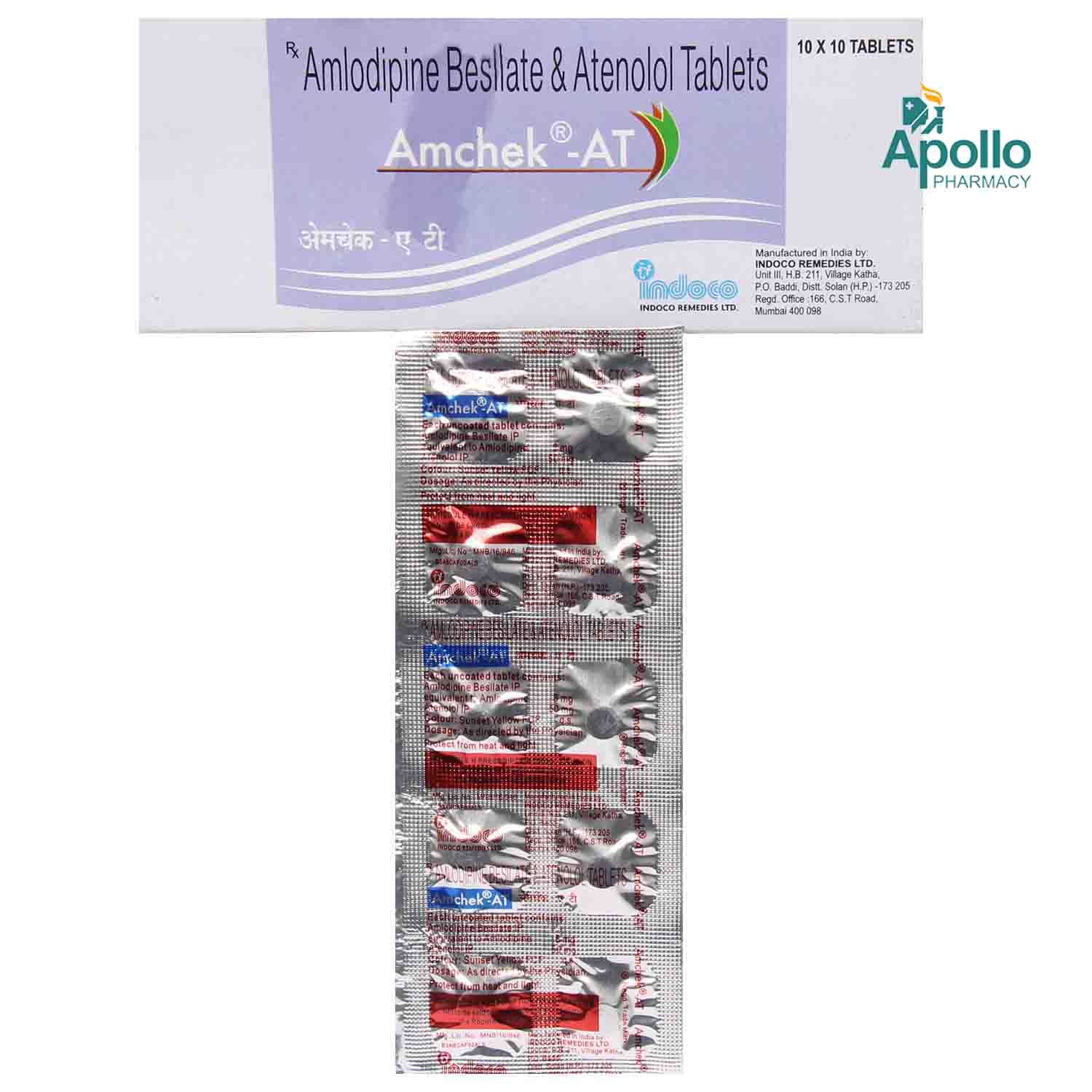 AMCHEK AT TABLET Price, Uses, Side Effects, Composition - Apollo Pharmacy