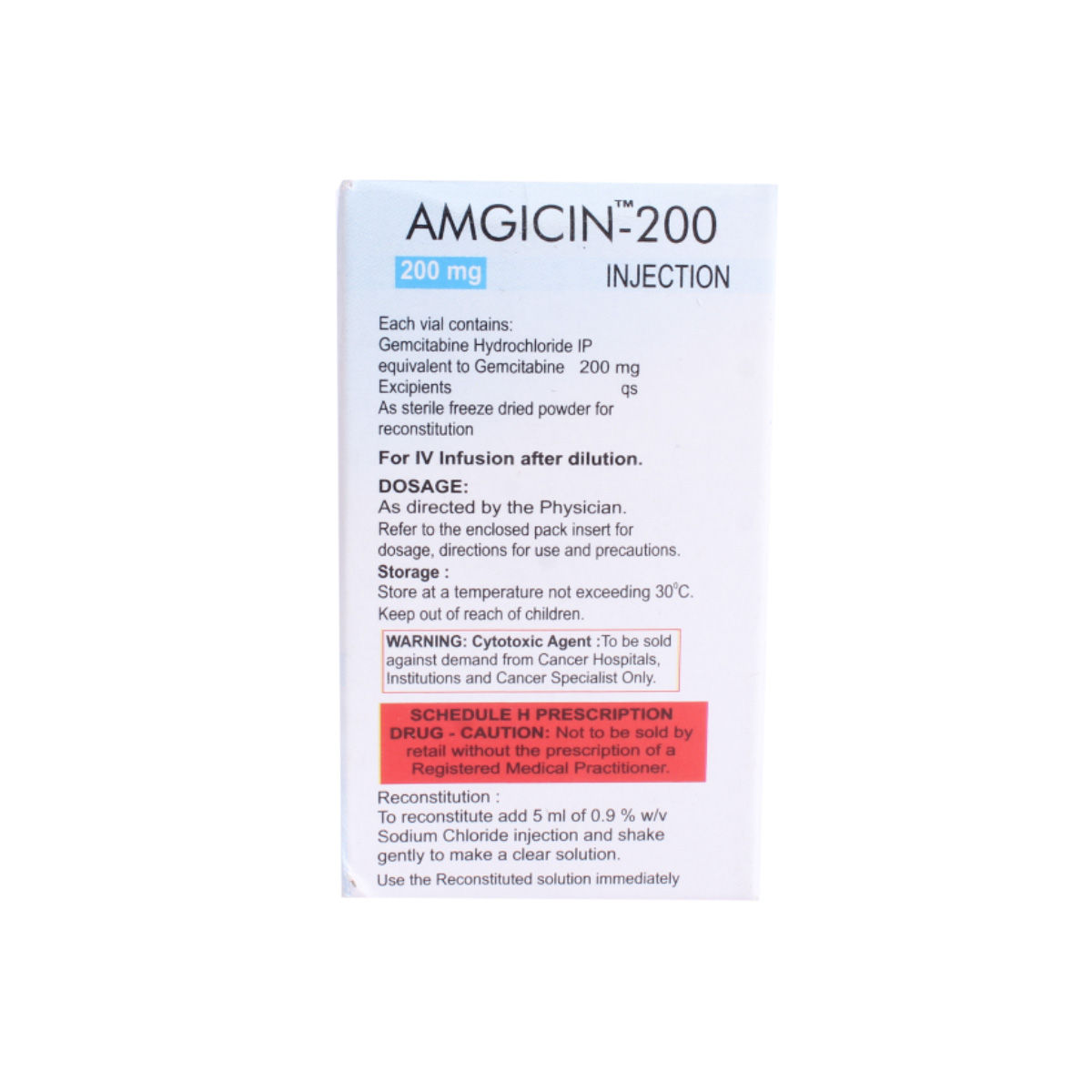 Amgicin 200Mg Inj Price, Uses, Side Effects, Composition - Apollo Pharmacy