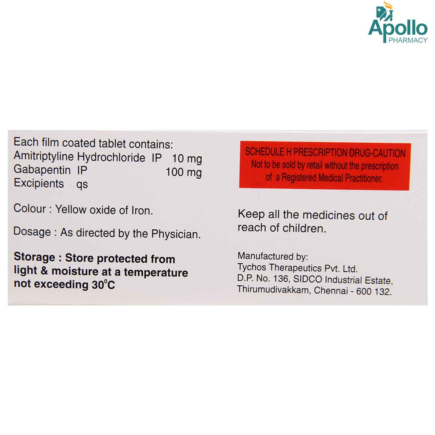 Amigaba-LS Tablet 10's Price, Uses, Side Effects, Composition - Apollo ...