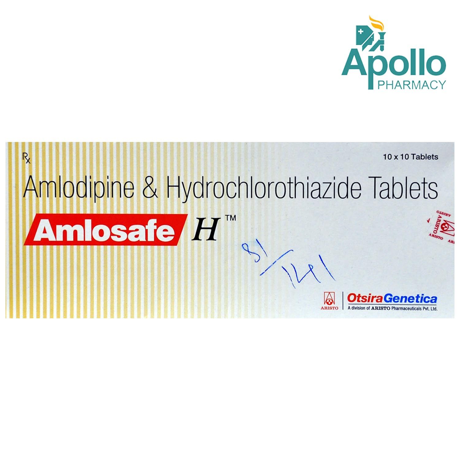 Amlosafe H Tablet 10's Price, Uses, Side Effects, Composition - Apollo ...