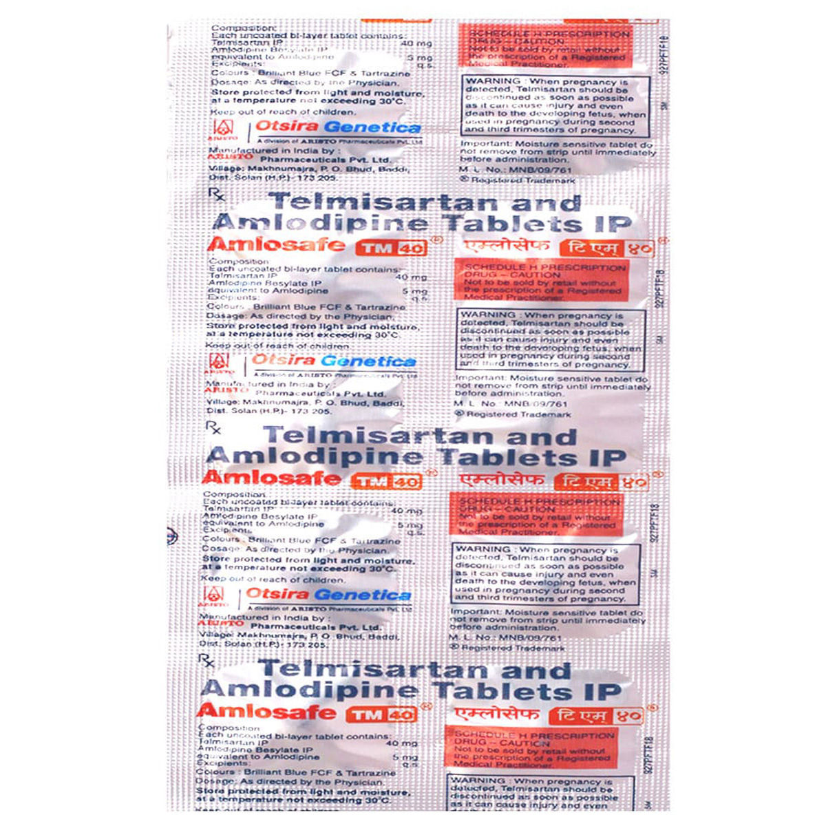 Amlosafe TM 40 Tablet 10's Price, Uses, Side Effects, Composition ...