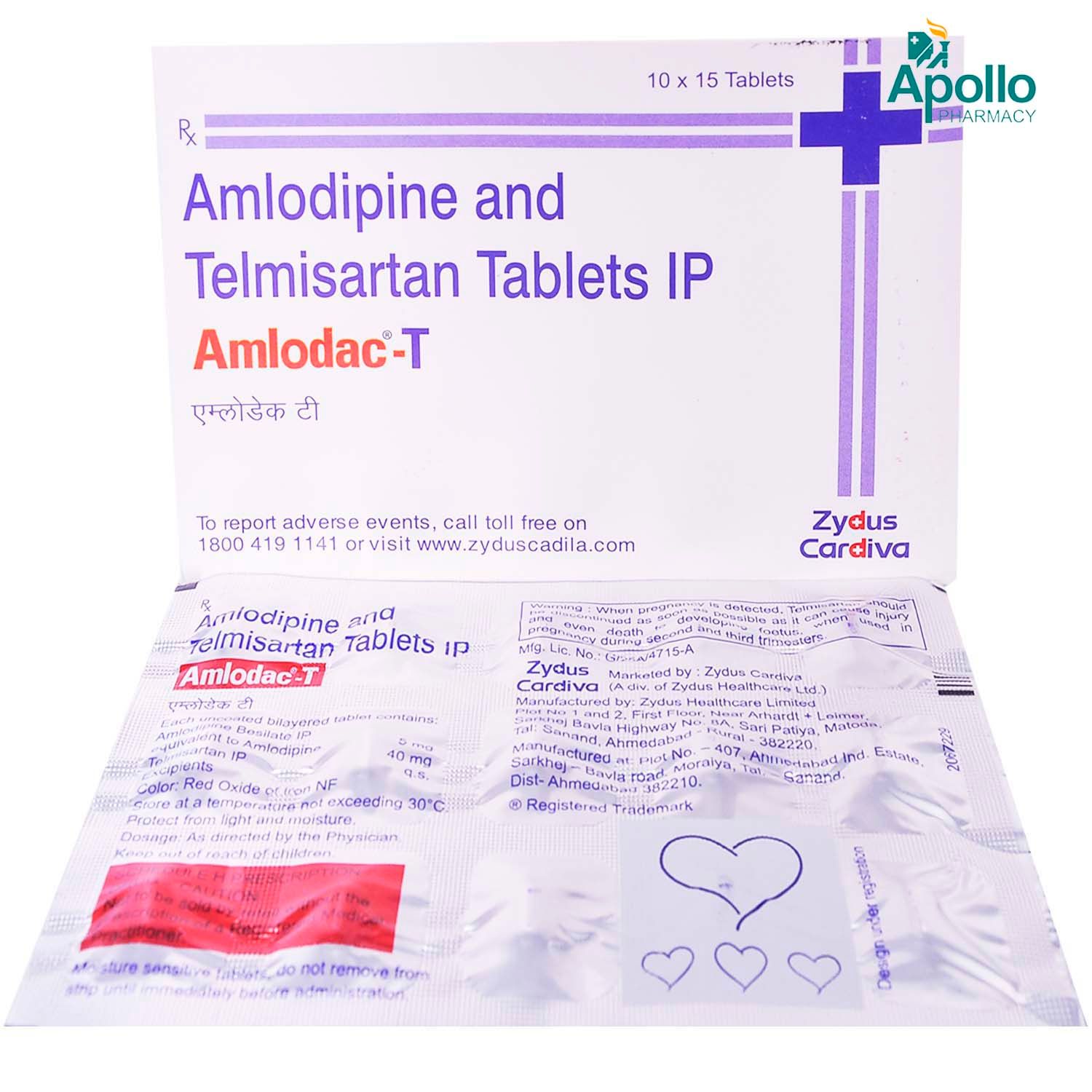 AMLODAC T TABLET 15'S Price, Uses, Side Effects, Composition - Apollo ...