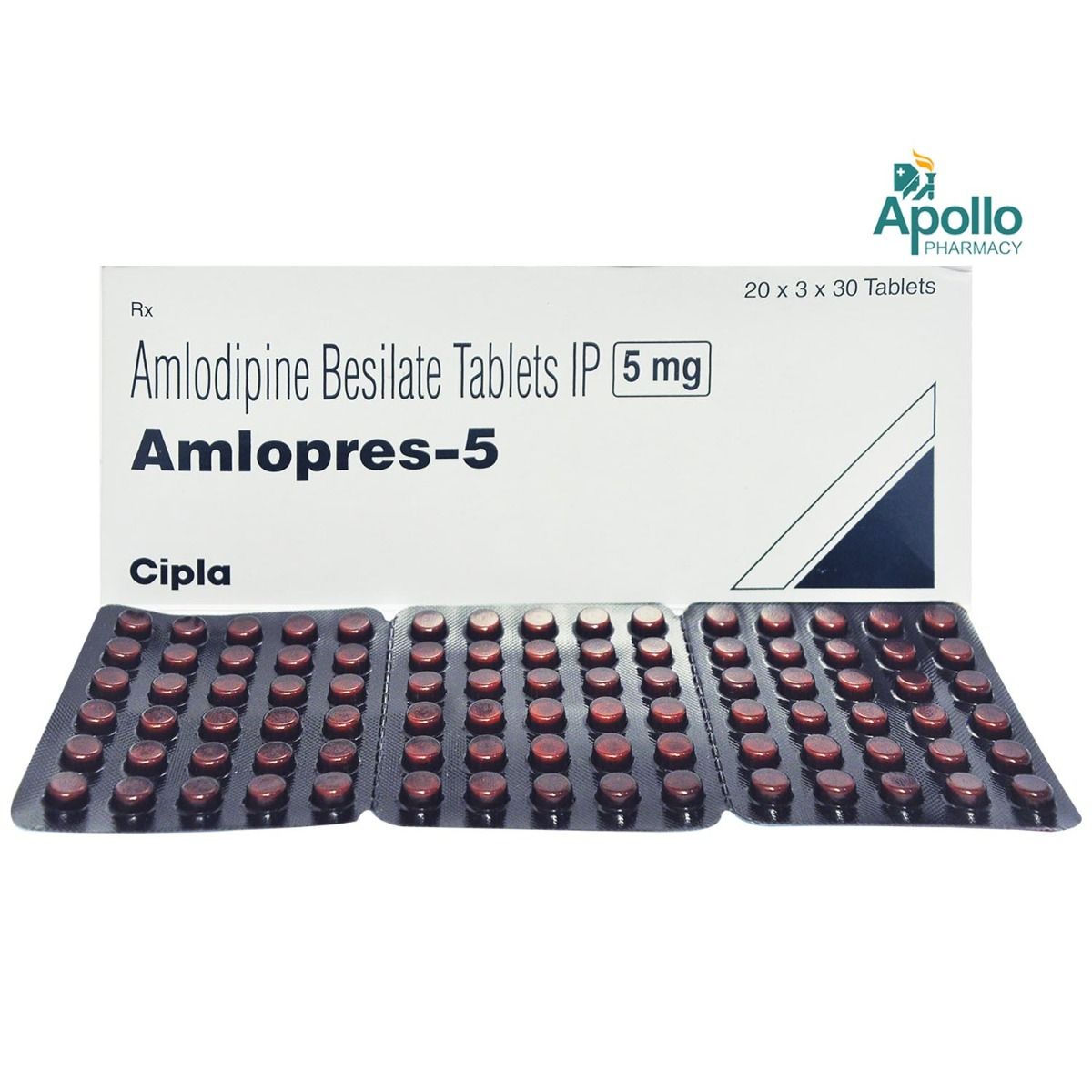 Amlopres-5 Tablet 30's Price, Uses, Side Effects, Composition - Apollo ...