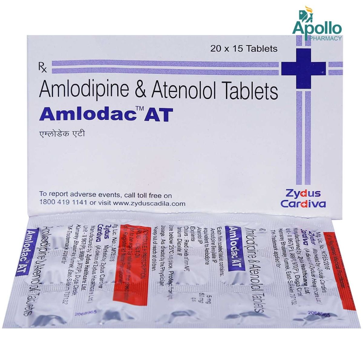 Amlodac AT Tablet 15's Price, Uses, Side Effects, Composition - Apollo ...