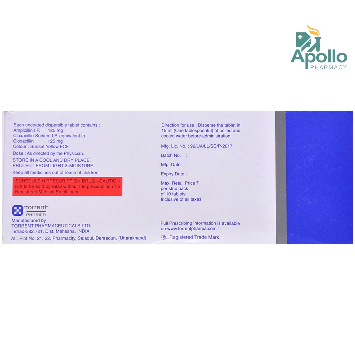 Ampoxin Kid Tablet 10's Price, Uses, Side Effects, Composition - Apollo ...