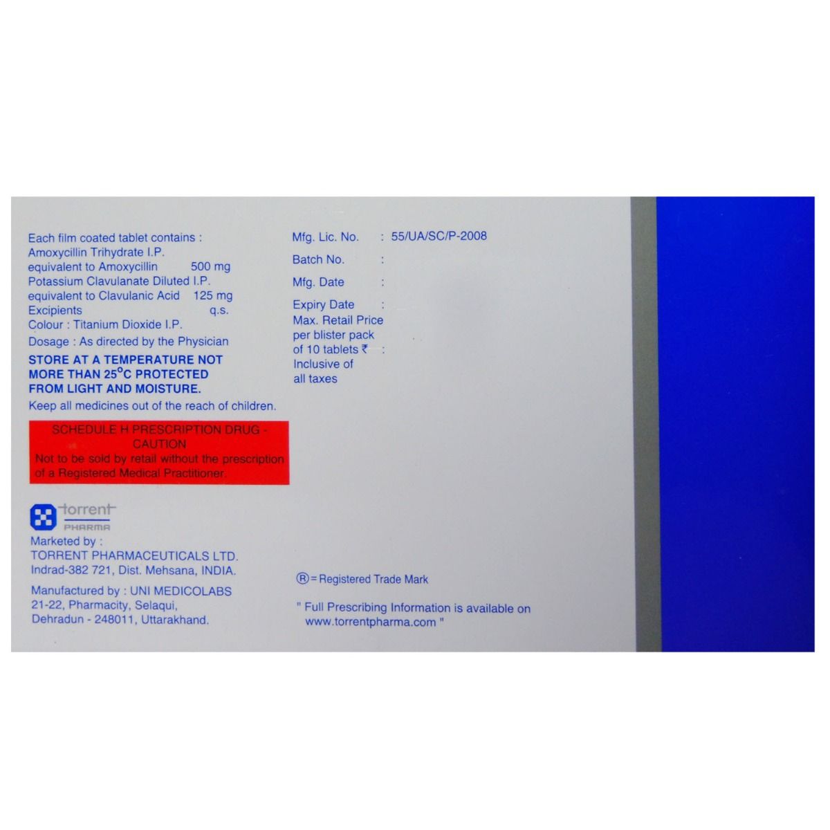 Ampoxin CV 625 Tablet 10's Price, Uses, Side Effects, Composition ...