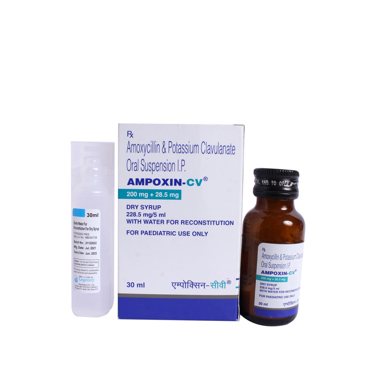 Ampoxin-CV 228.5 mg Syrup 30 ml Price, Uses, Side Effects, Composition ...