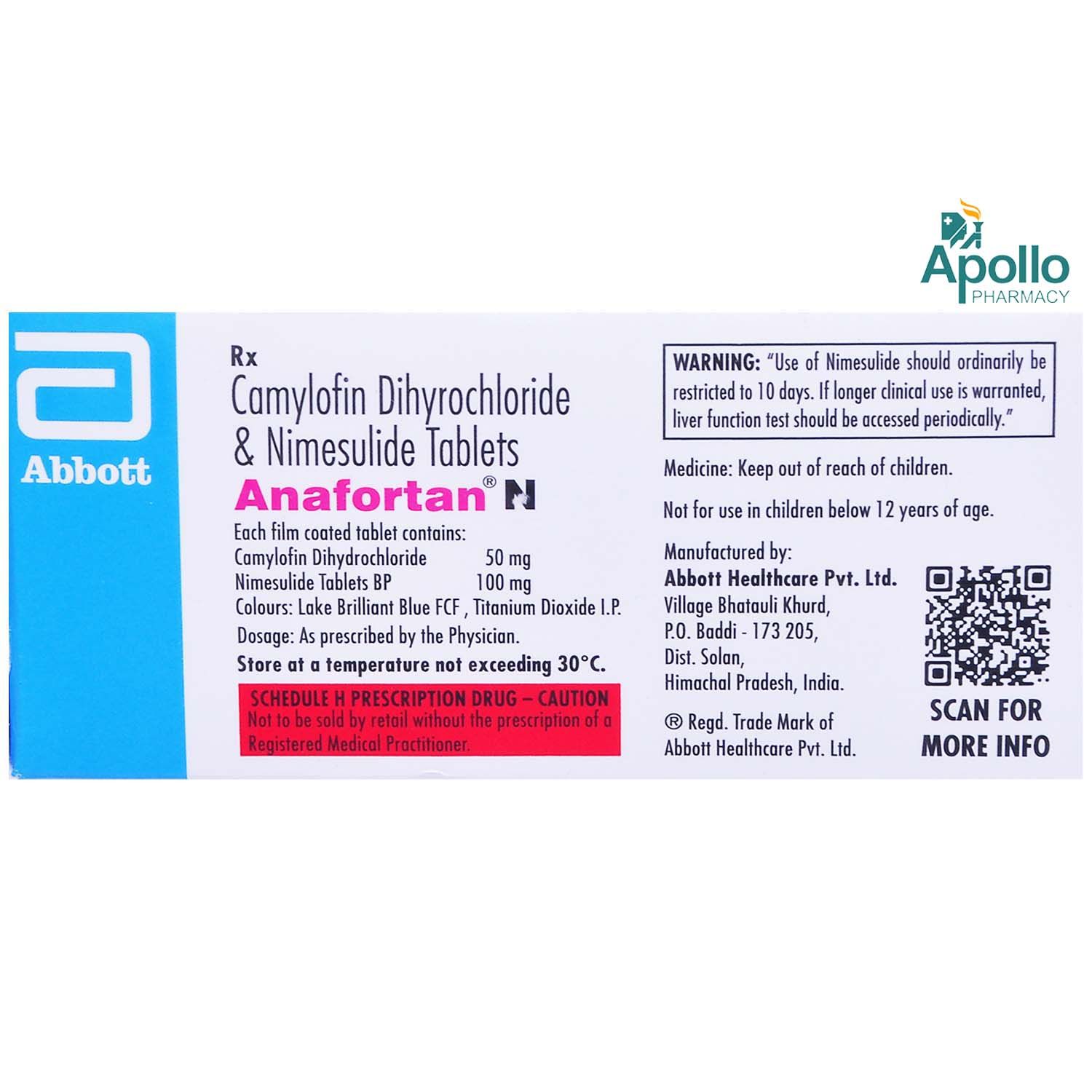 Anafortan N Tablet 10's Price, Uses, Side Effects, Composition - Apollo ...