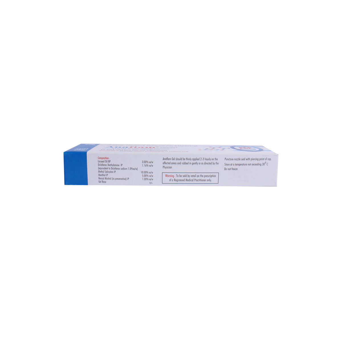 Anaflam Gel 20 gm Price, Uses, Side Effects, Composition - Apollo Pharmacy