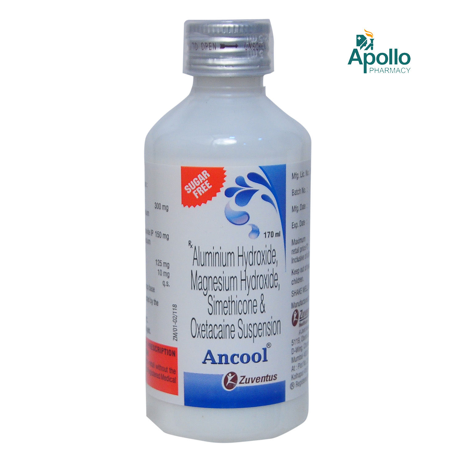 Ancool Oral Suspension 170 ml Price, Uses, Side Effects, Composition ...
