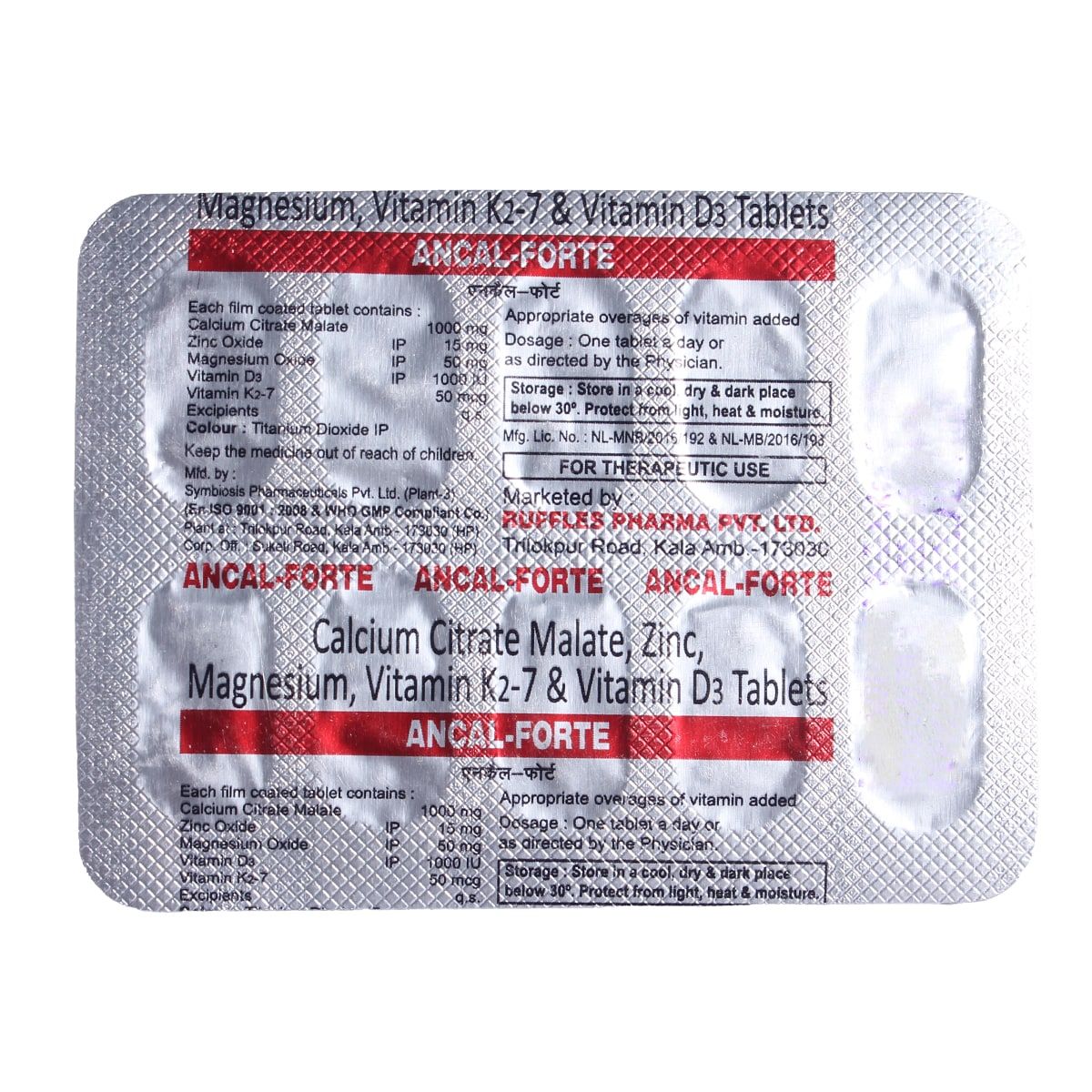 Ancal Forte Tablet 10's Price, Uses, Side Effects, Composition - Apollo ...