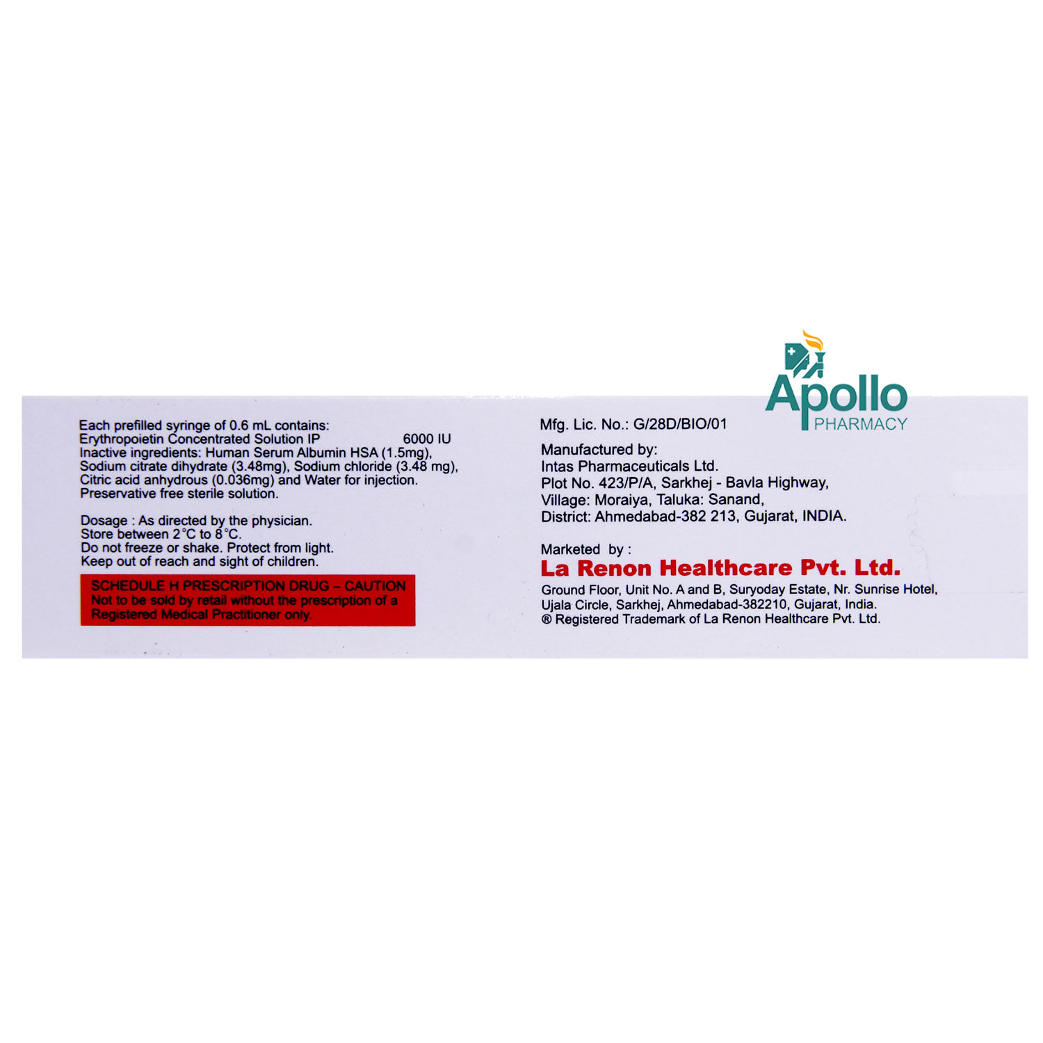 Anfoe 6000IU Injection Price, Uses, Side Effects, Composition - Apollo ...