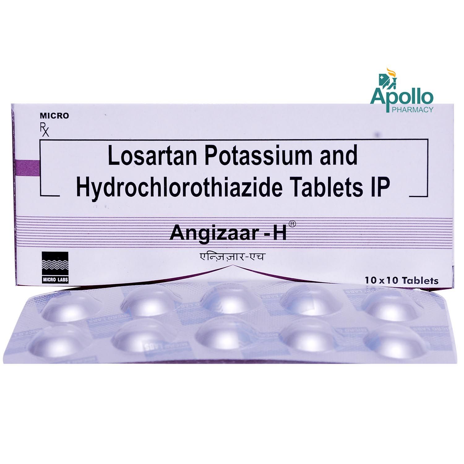 Angizaar H Tablet 10's Price, Uses, Side Effects, Composition - Apollo ...