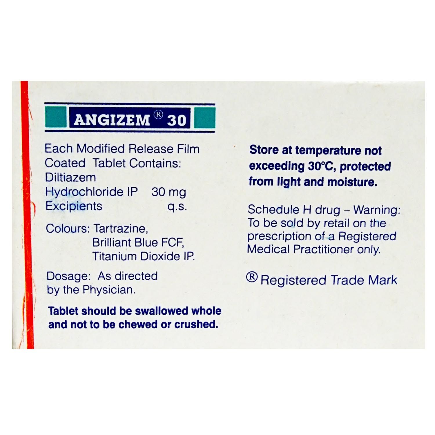 Angizem 30 Tablet 10's Price, Uses, Side Effects, Composition - Apollo ...