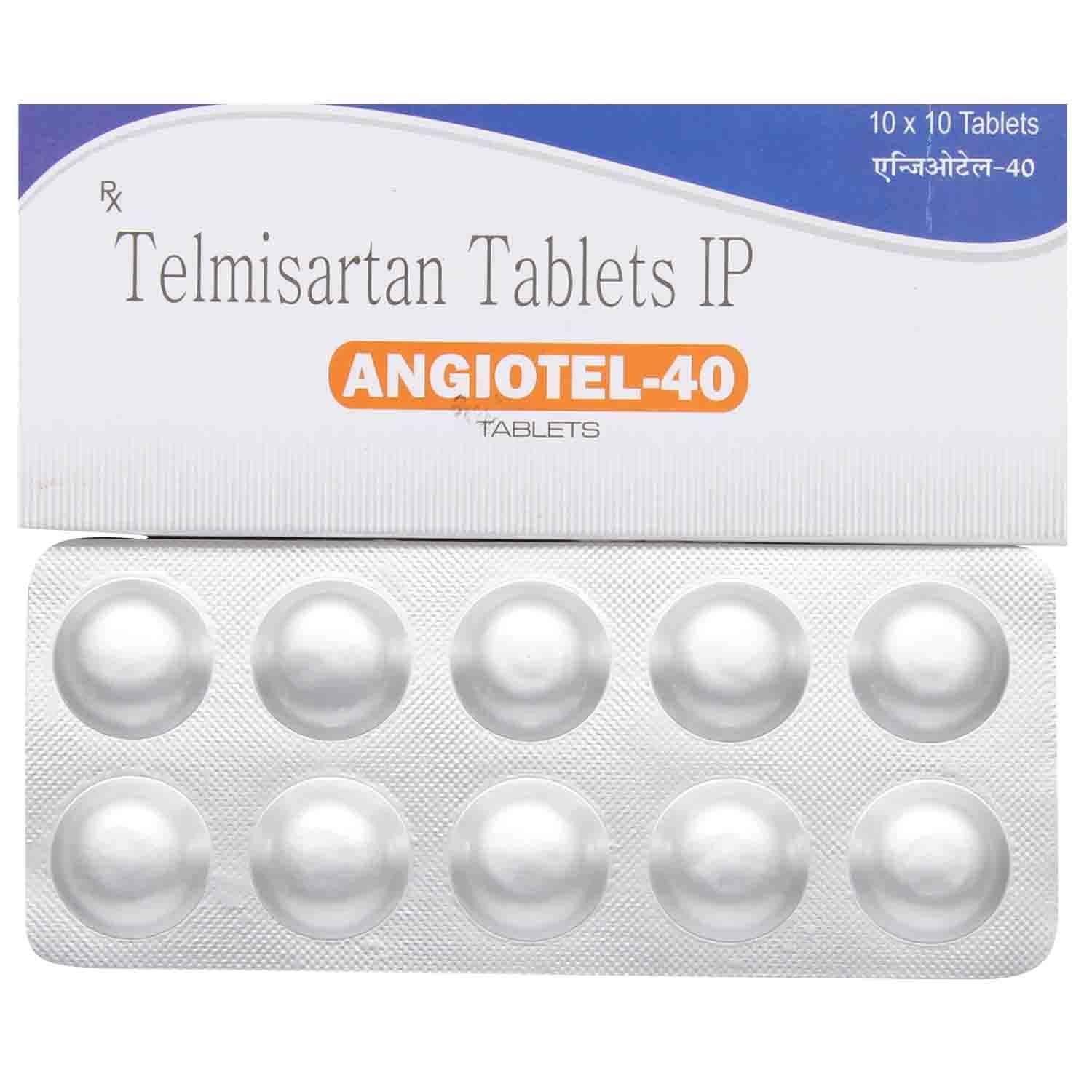 Angiotel 40 Tablet 10's Price, Uses, Side Effects, Composition - Apollo ...