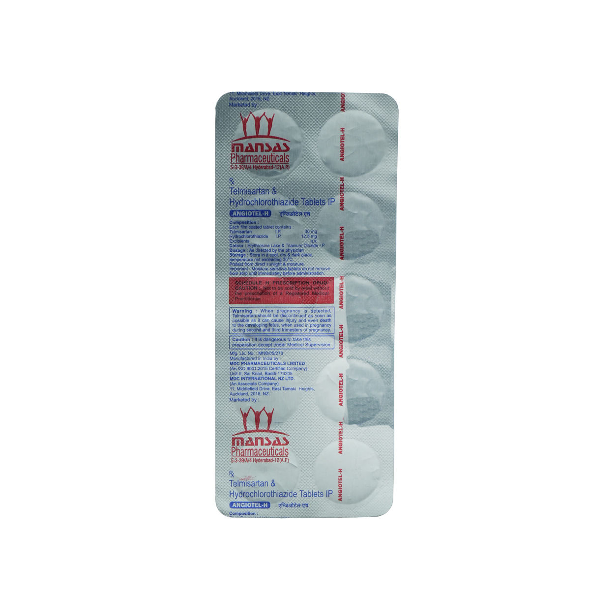 Angiotel H Tablet 10's Price, Uses, Side Effects, Composition - Apollo ...