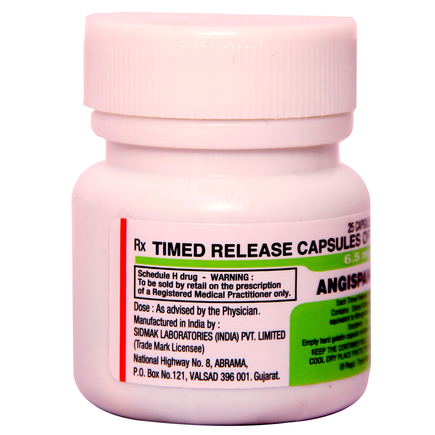 Angispan-TR 6.5 mg Capsule 25's Price, Uses, Side Effects, Composition ...