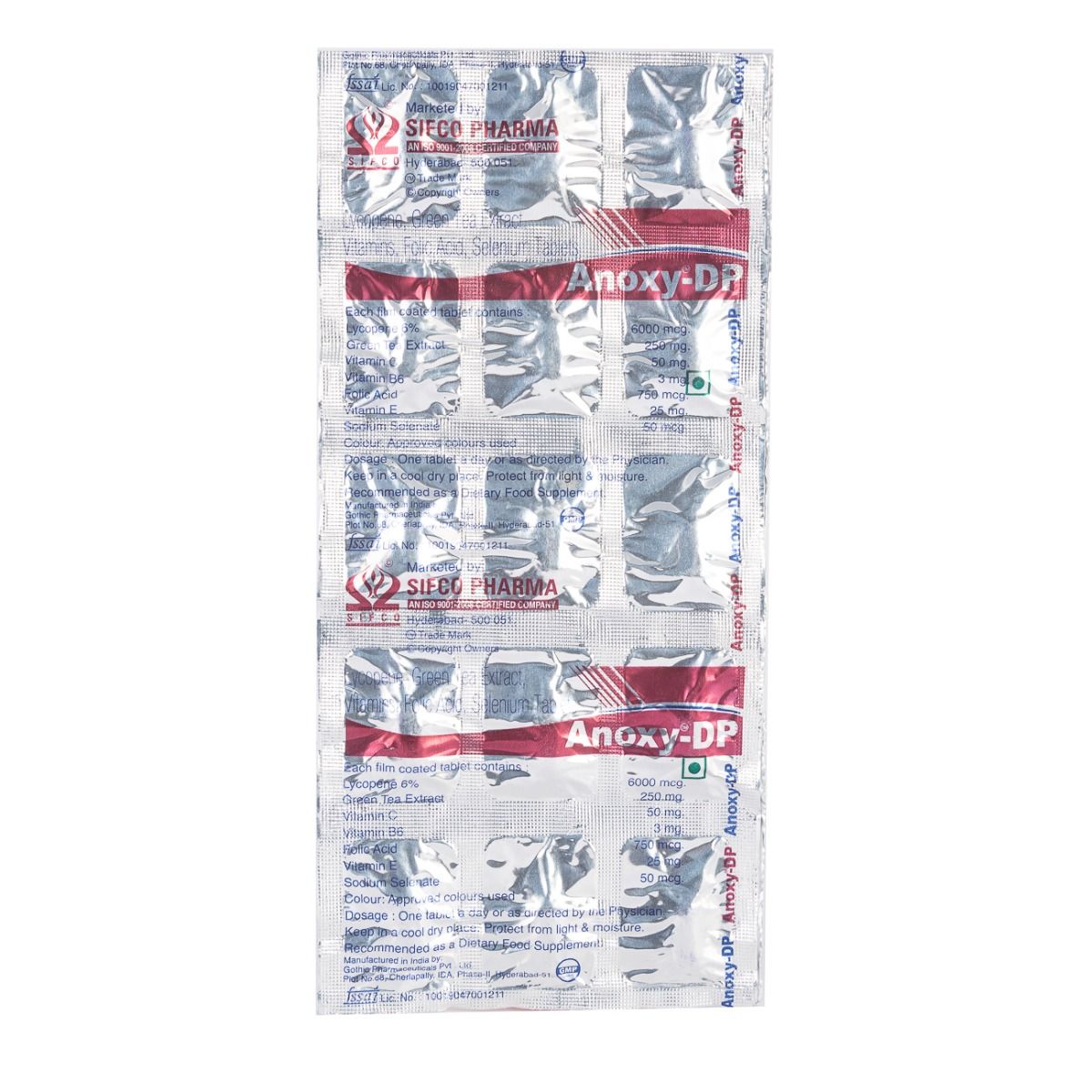 ANOXY DP TABLET 15'S Price, Uses, Side Effects, Composition - Apollo ...