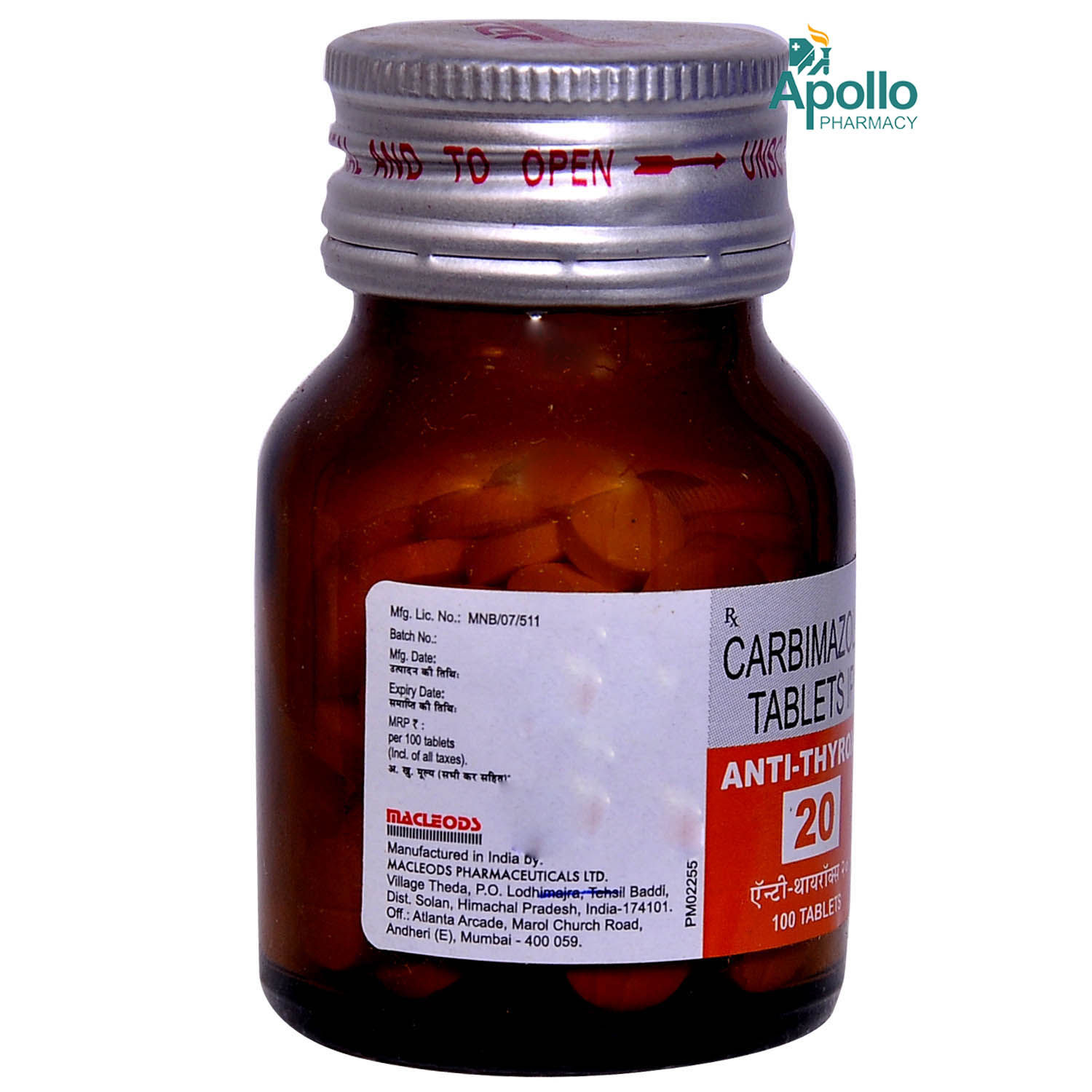 Anti Thyrox 20 Tablet 100's Price, Uses, Side Effects, Composition ...