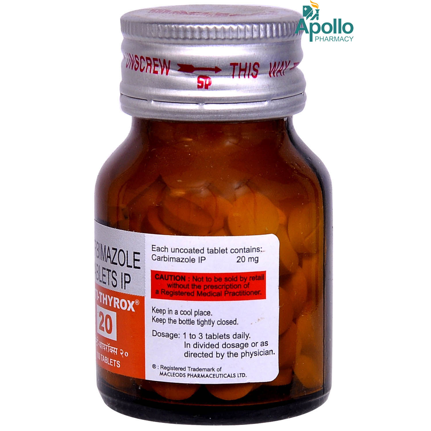 Anti Thyrox 20 Tablet 100's Price, Uses, Side Effects, Composition ...