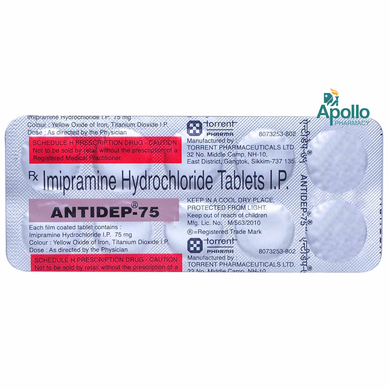 ANTIDEP 75MG TABLET Price, Uses, Side Effects, Composition - Apollo ...