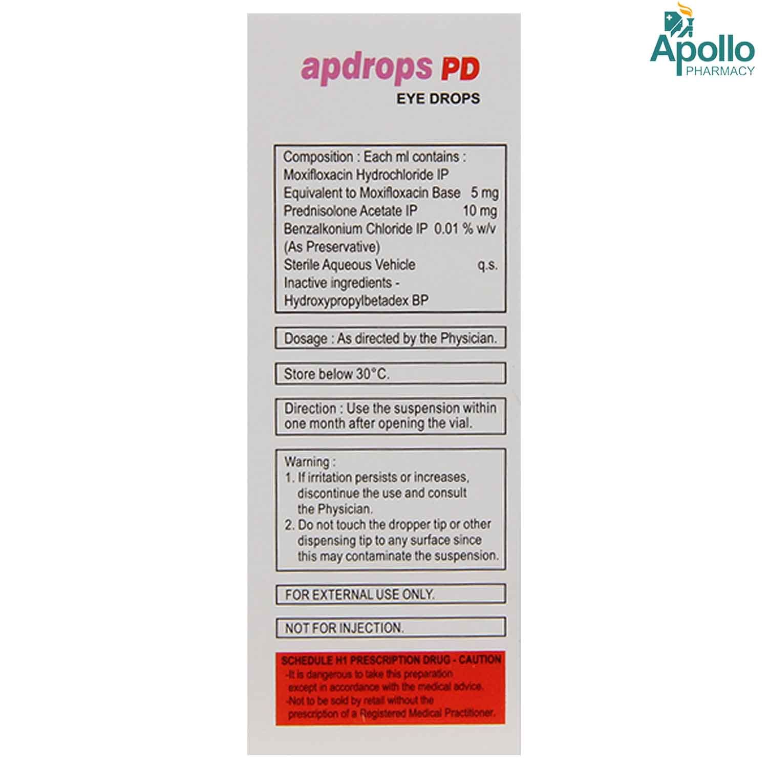 Apdrops PD Eye Drop 10 ml Price, Uses, Side Effects, Composition ...