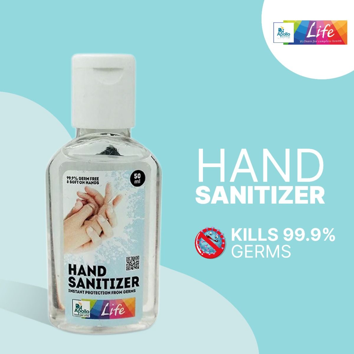 Apollo Life Hand Sanitizer, 100 ml (2x50 ml) Price, Uses, Side Effects ...