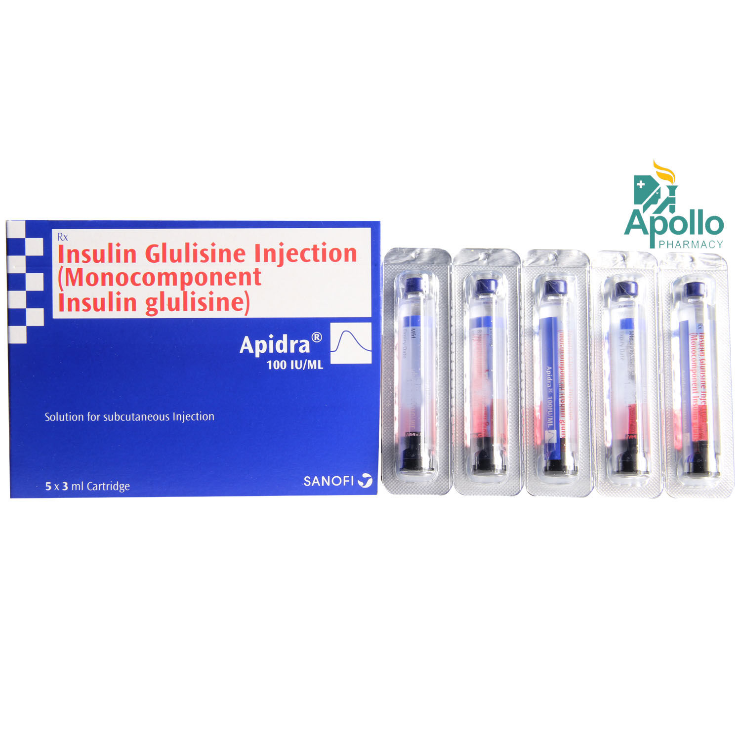 Apidra 100IU Injection Cartridge 3 ml Price, Uses, Side Effects ...