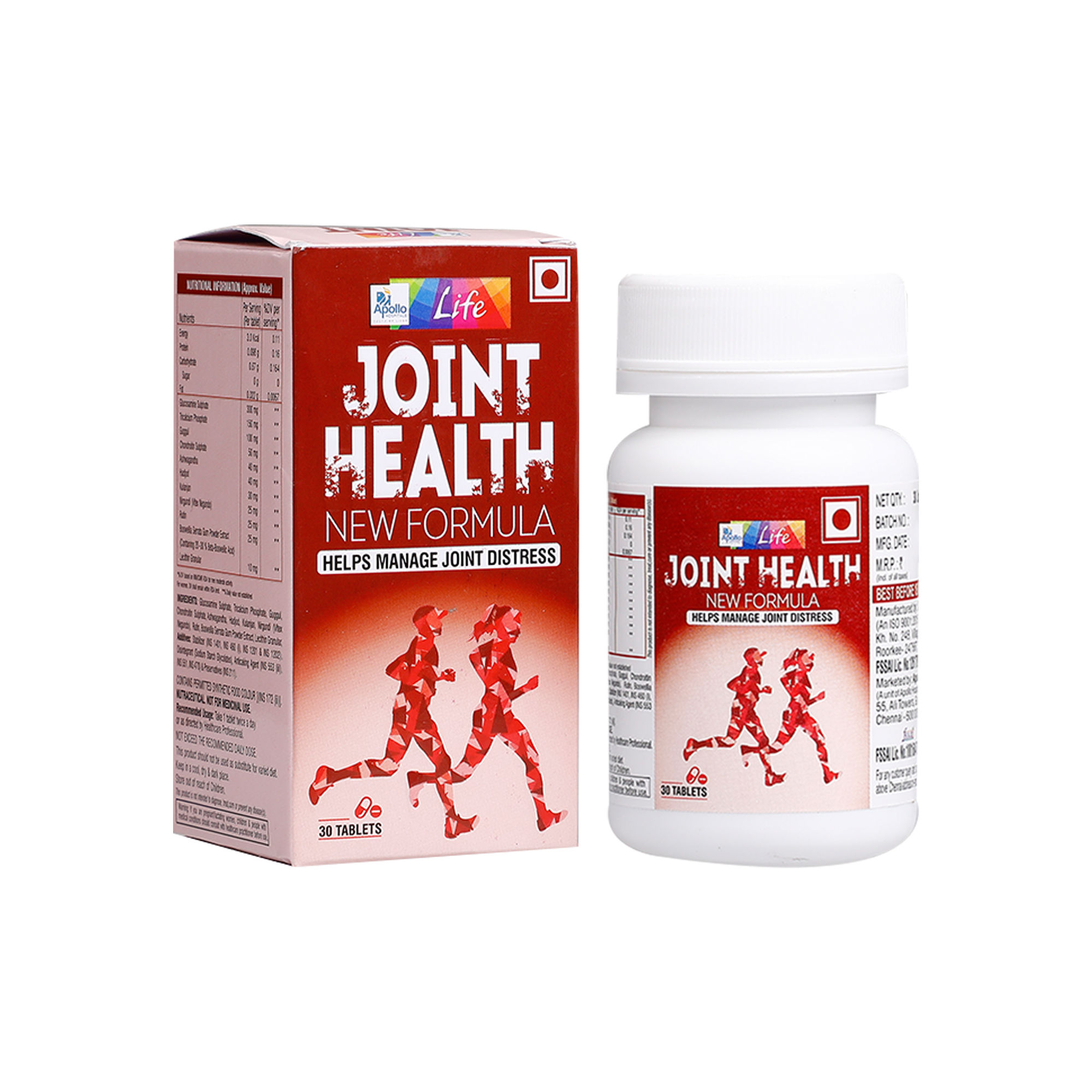 Apollo Pharmacy Joint Health New Formula, 30 Tablets Price, Uses, Side ...