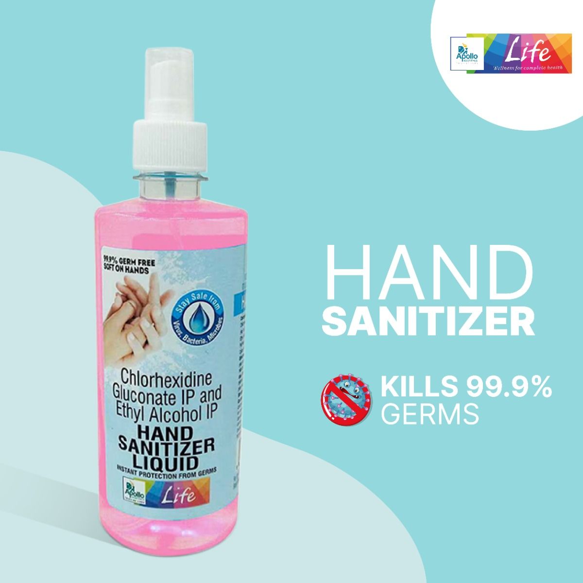 Apollo Life Hand Sanitizer, 500 ml Price, Uses, Side Effects ...