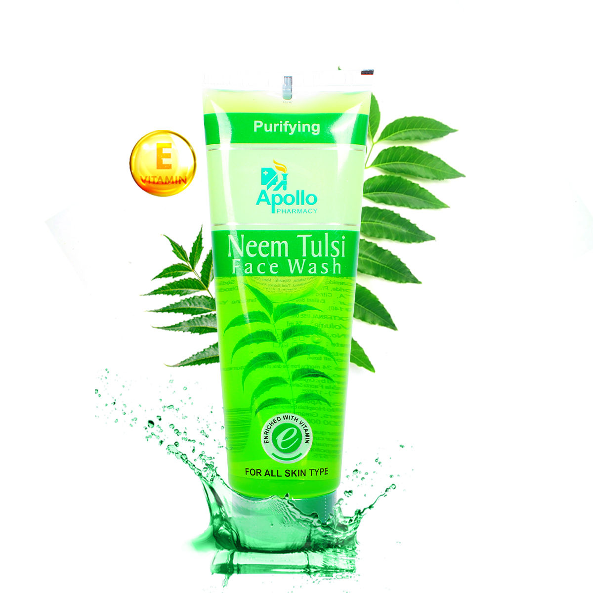 Apollo Life Neem Tulsi Face Wash, 225 ml (3x75 ml) Price, Uses, Side ...