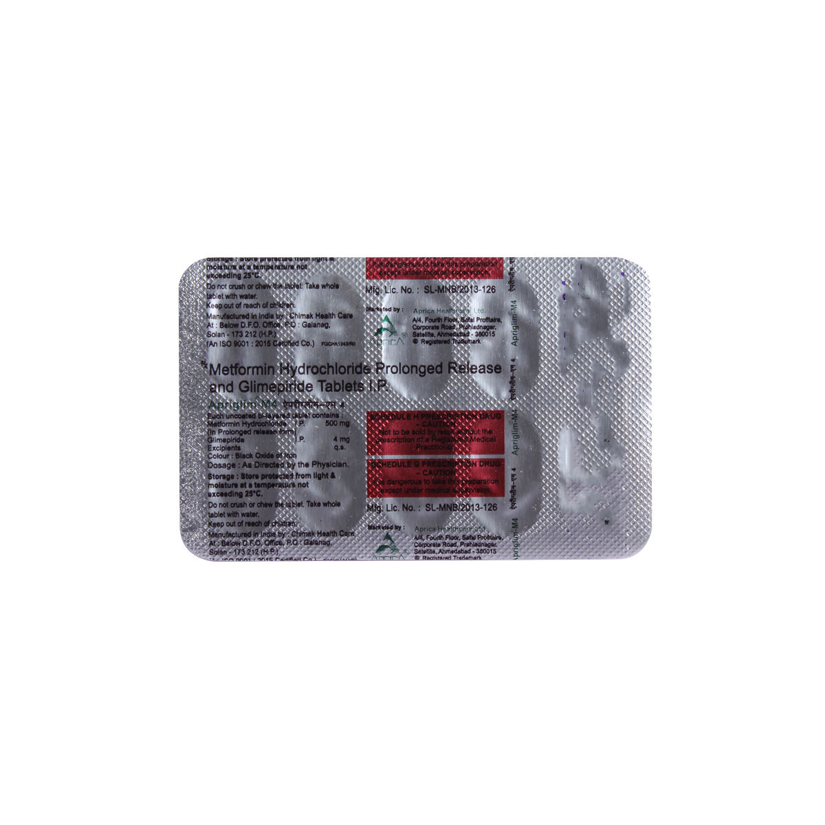 Apriglim-M 4 Tablet 10's Price, Uses, Side Effects, Composition ...
